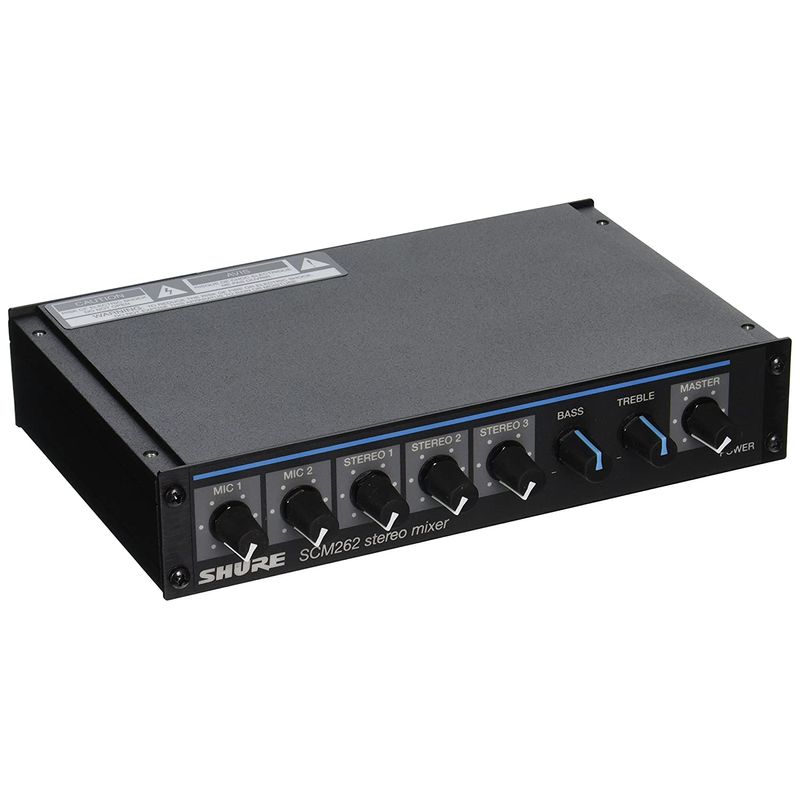 SHURE scm262 estéreo mezclador para su uso con 2 micrófonos y 3 fuentes ...