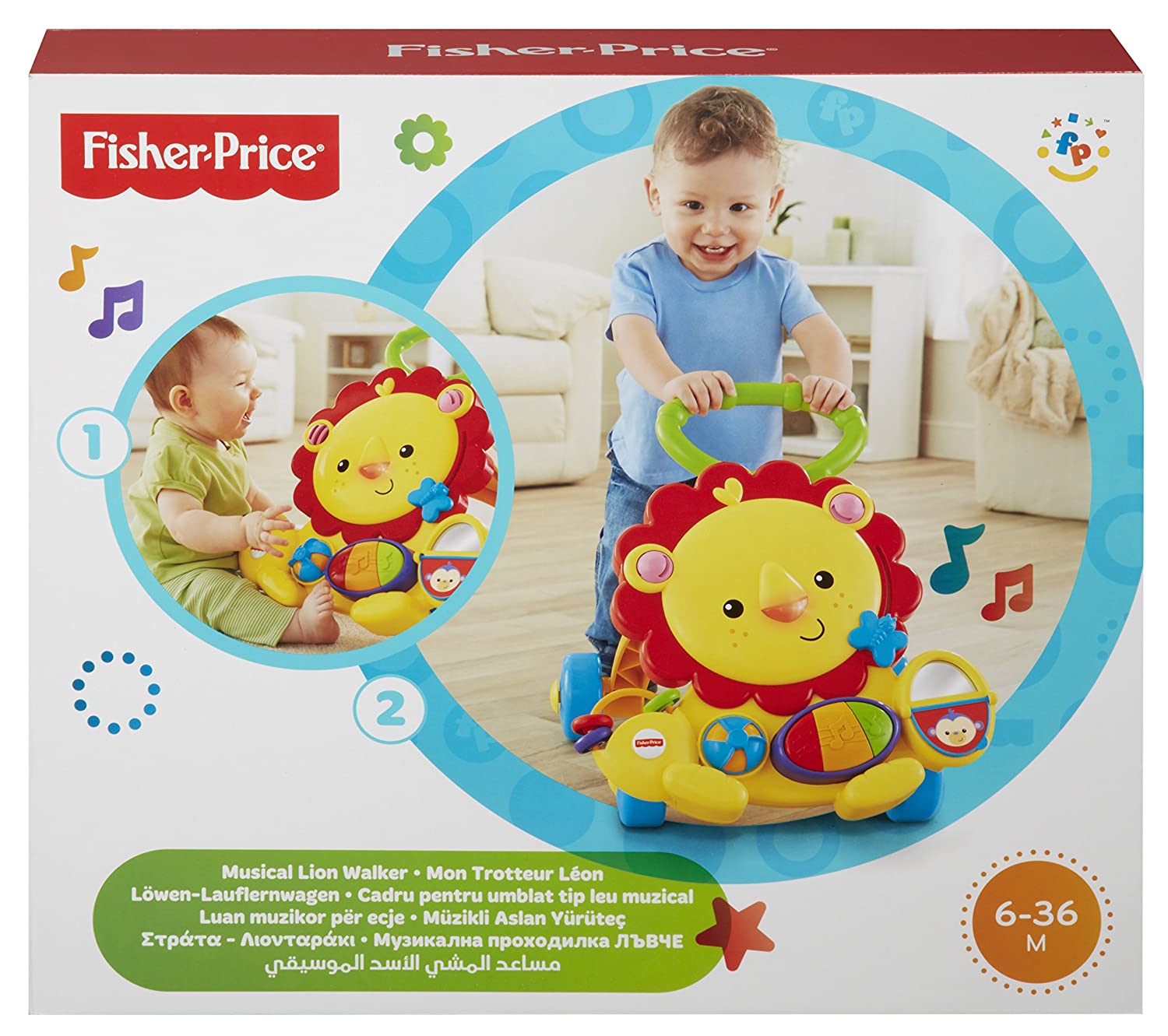 Fisher-Price musical Lion Walker, Estándar, Lion - Compra en Amazon ...