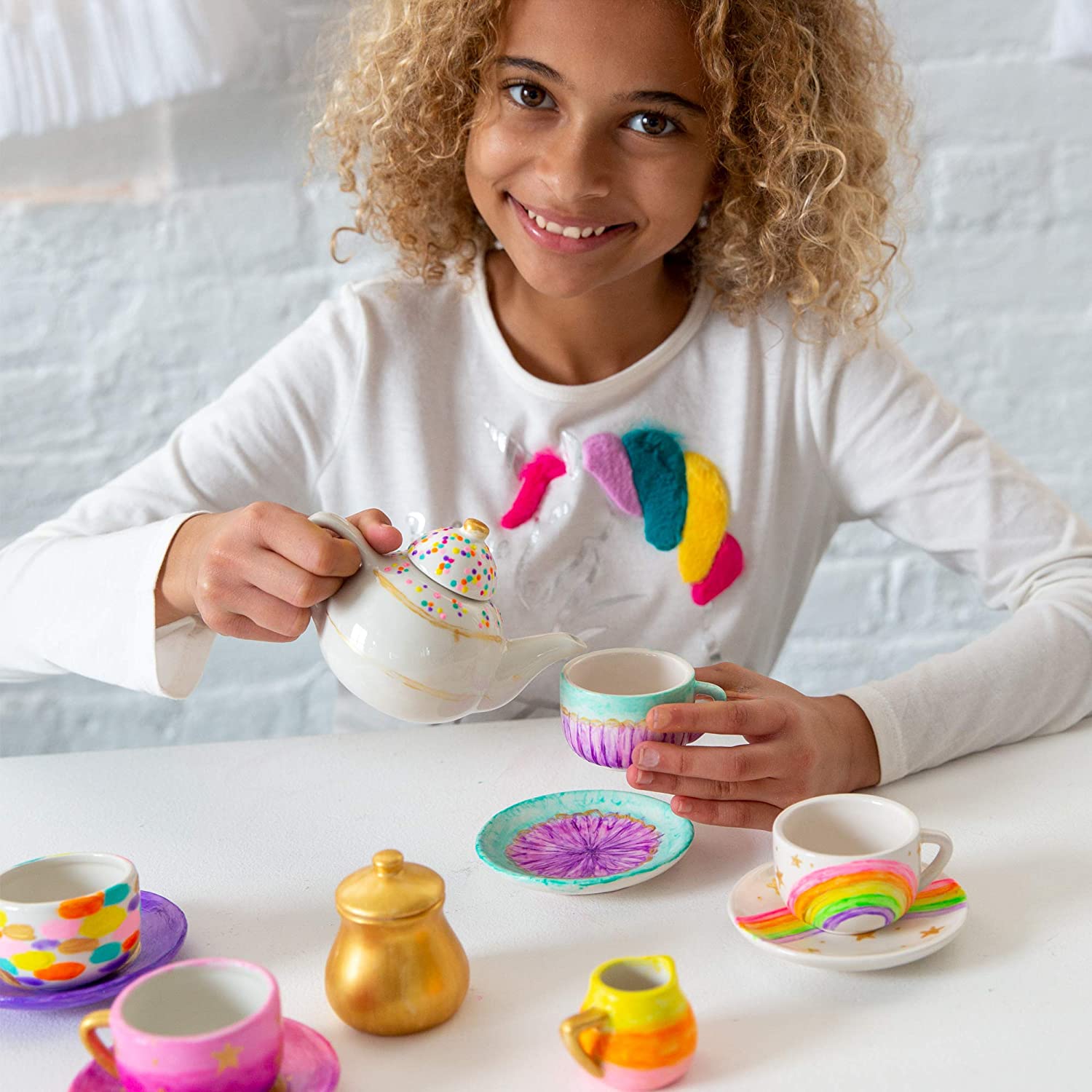 Just My Style Paint Your Own Rainbow Tea Set por Horizon Group USA ...
